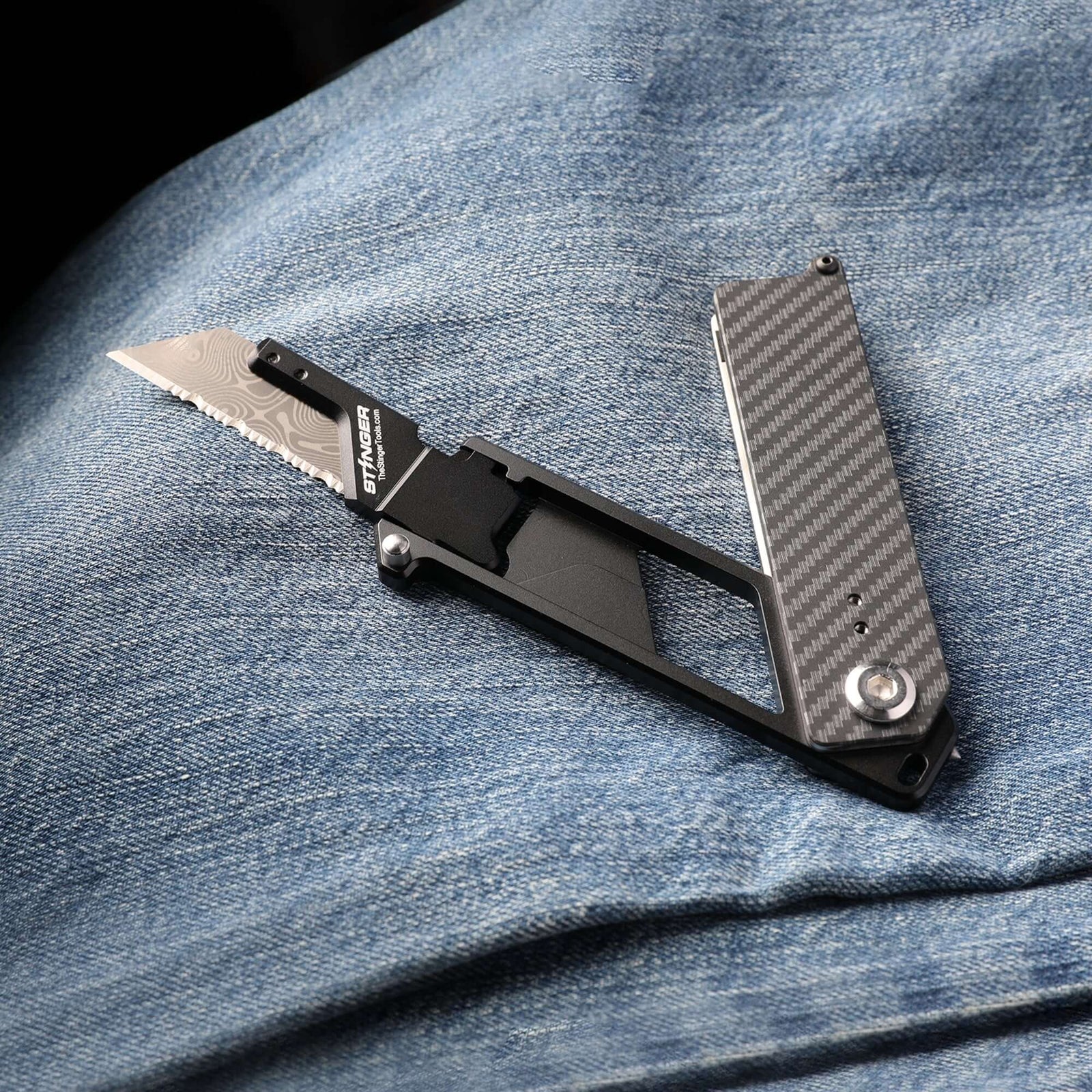Stinger Vintage Straight Razor Style Utility Blade, Car Emergency ...