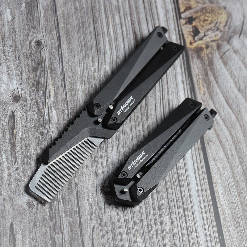 Stinger Butterfly Comb, Hair Comb, Beard Comb, Grooming Comb, EDC
