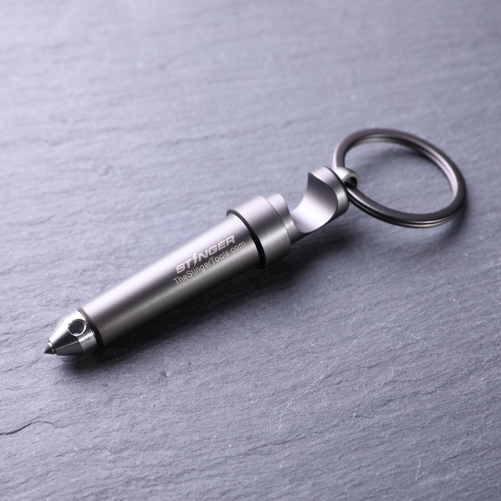 Stinger Multi-Tool Keyring with Glass Breaker Bottle Opener