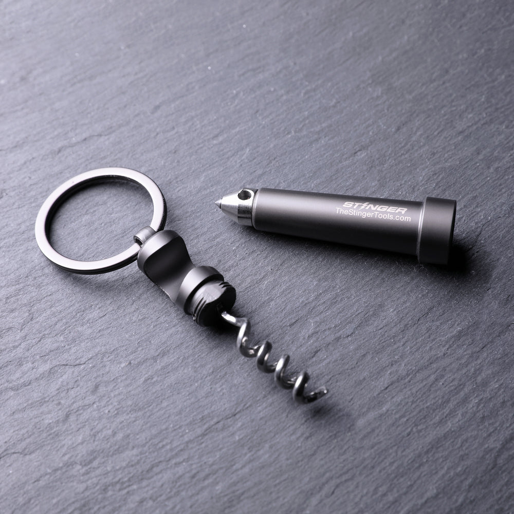Home Products Stinger Multi-Tool Keyring with Glass Breaker Bottle Opener