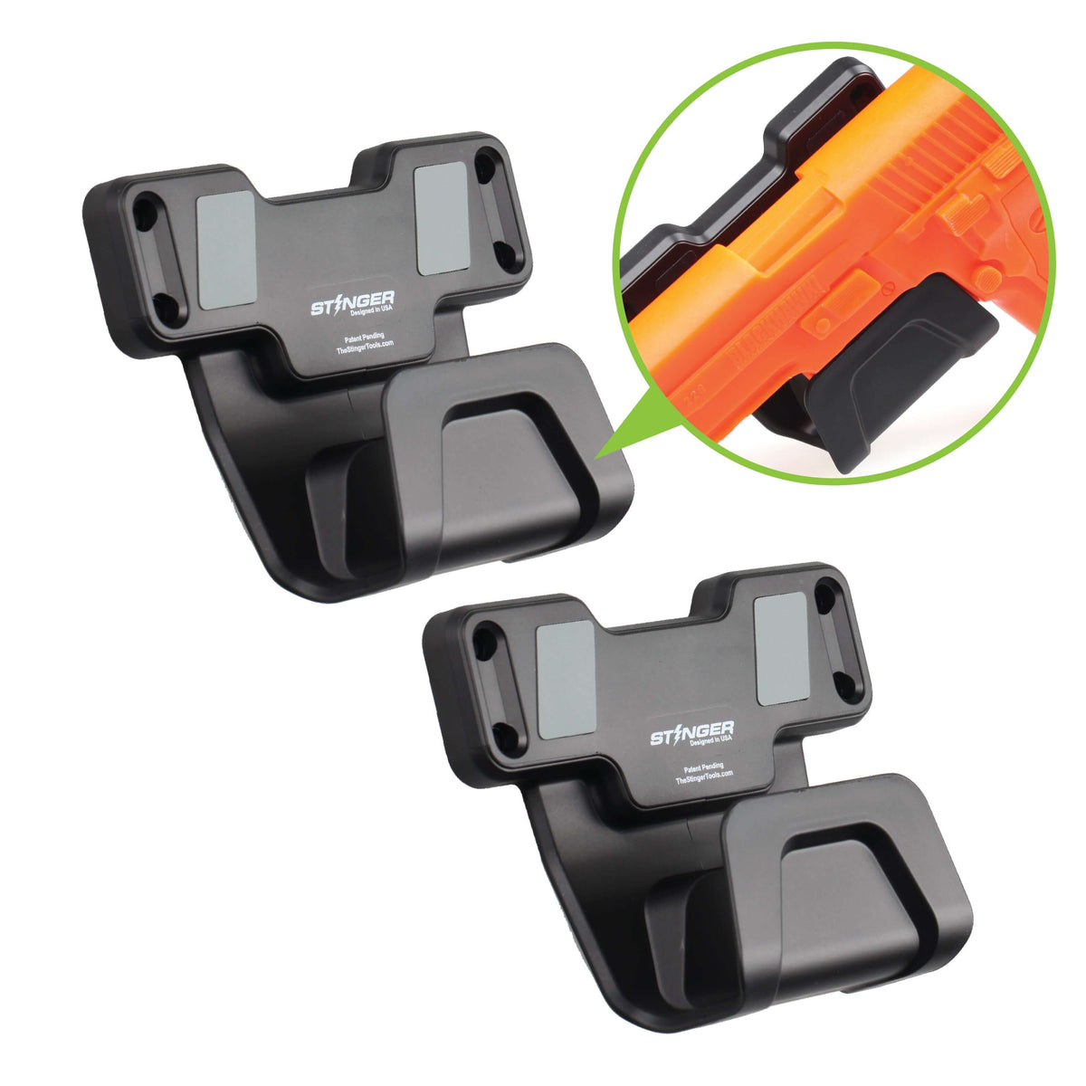 Home Products Stinger Magnetic Gun Mount (M1) w/ Safety Trigger Guard ...