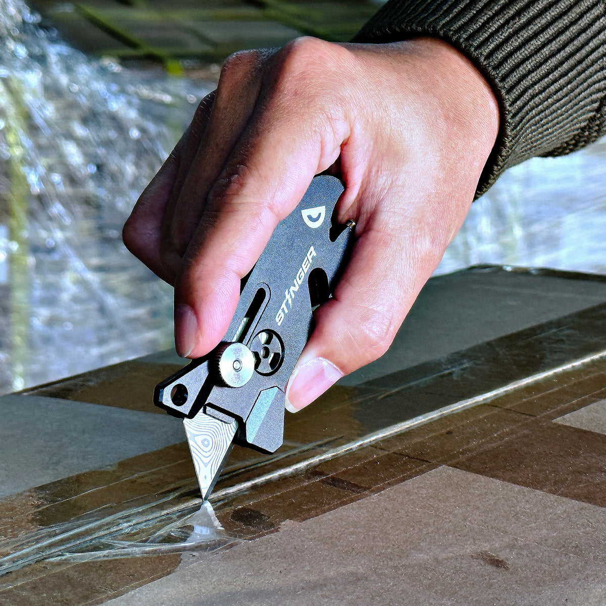 Stinger EDC Blade, Keychain Pocket Knife, Utility Knife, Car Window Braker