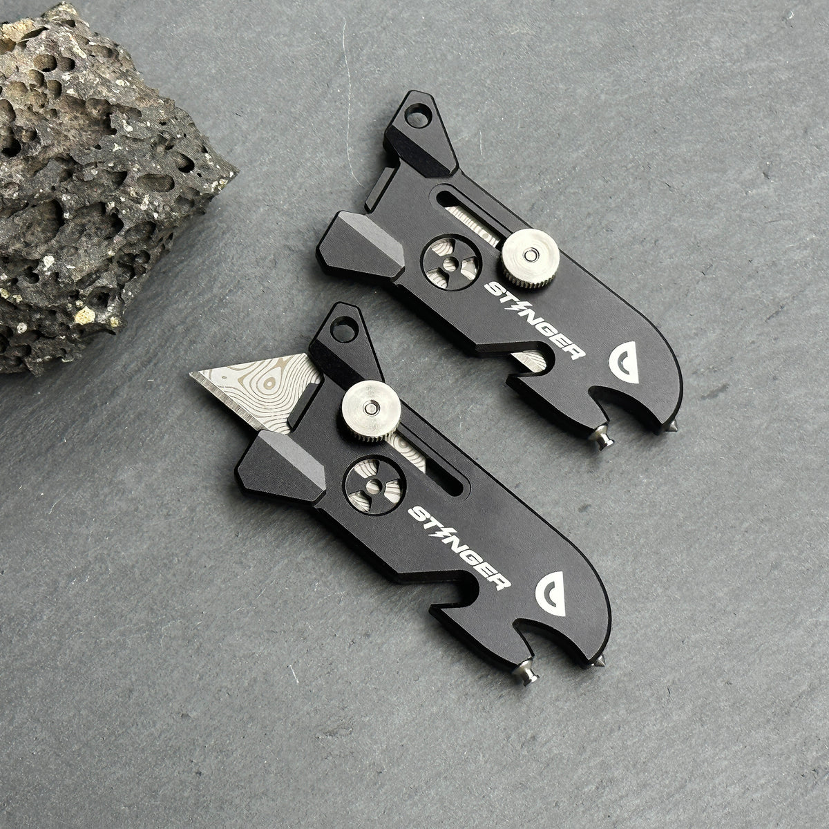 Stinger EDC Blade, Keychain Pocket Knife, Utility Knife, Car Window Braker