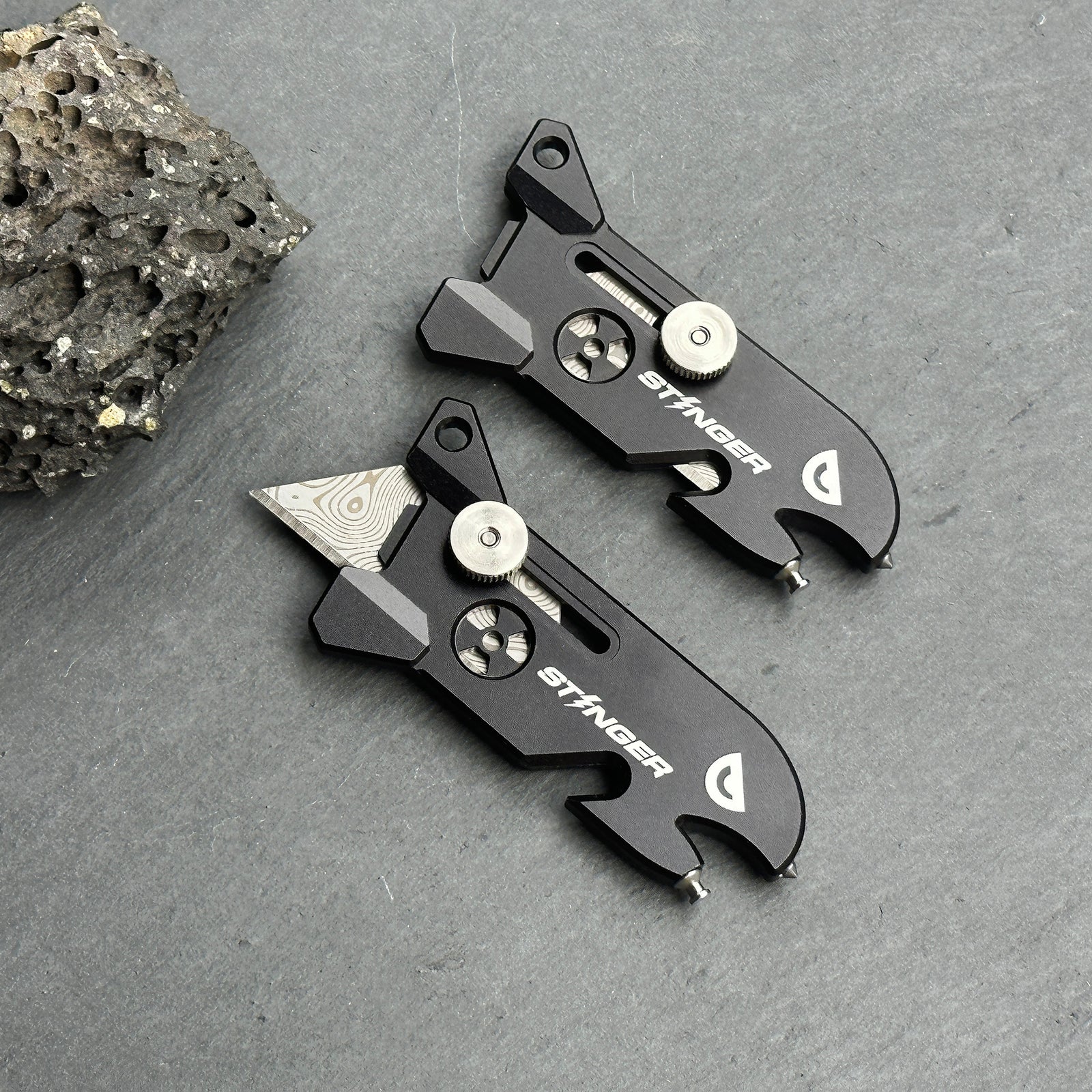 Stinger EDC Blade, Keychain Pocket Knife, Utility Knife, Car Window Braker