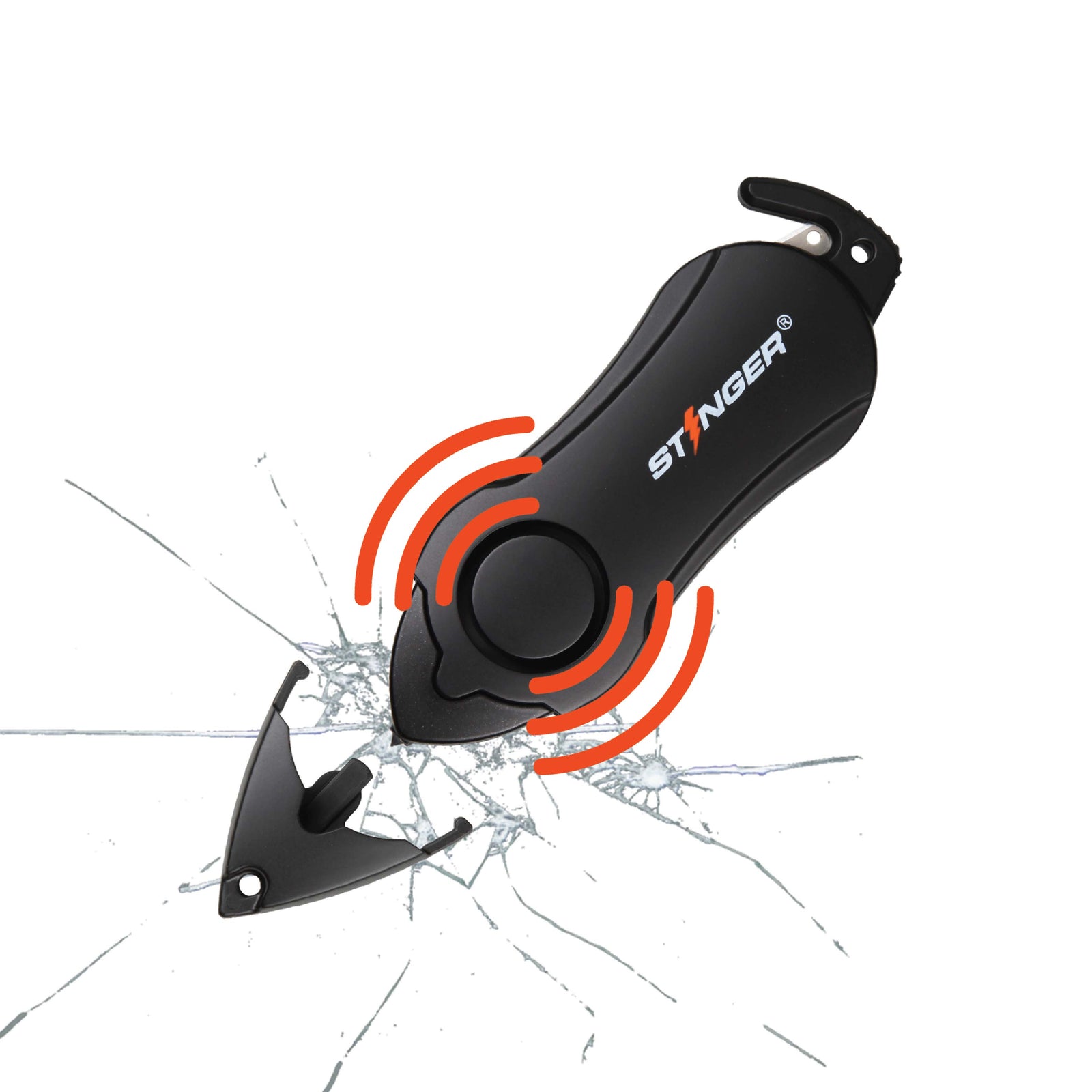 Stinger Personal Safety Alarm Keychain w/ Car Emergency Escape Tool