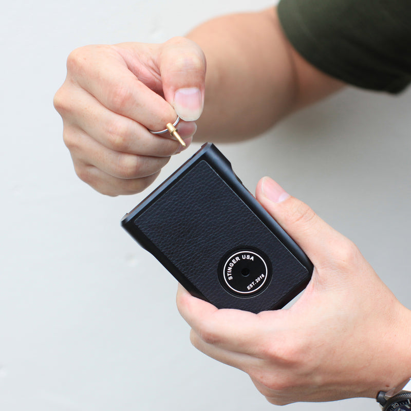 Stinger Aluminum Minimalist Wallet / Card Holder / Personal Alarm