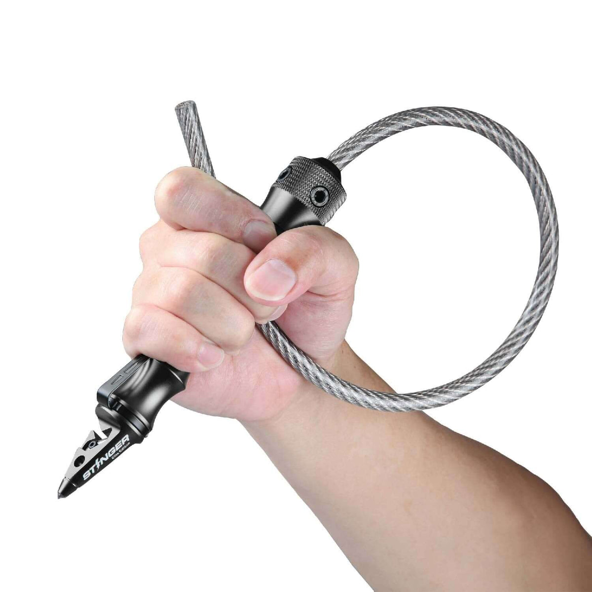 Stinger Whip Car Emergency Tool with Seat Belt Cutter and Window Break